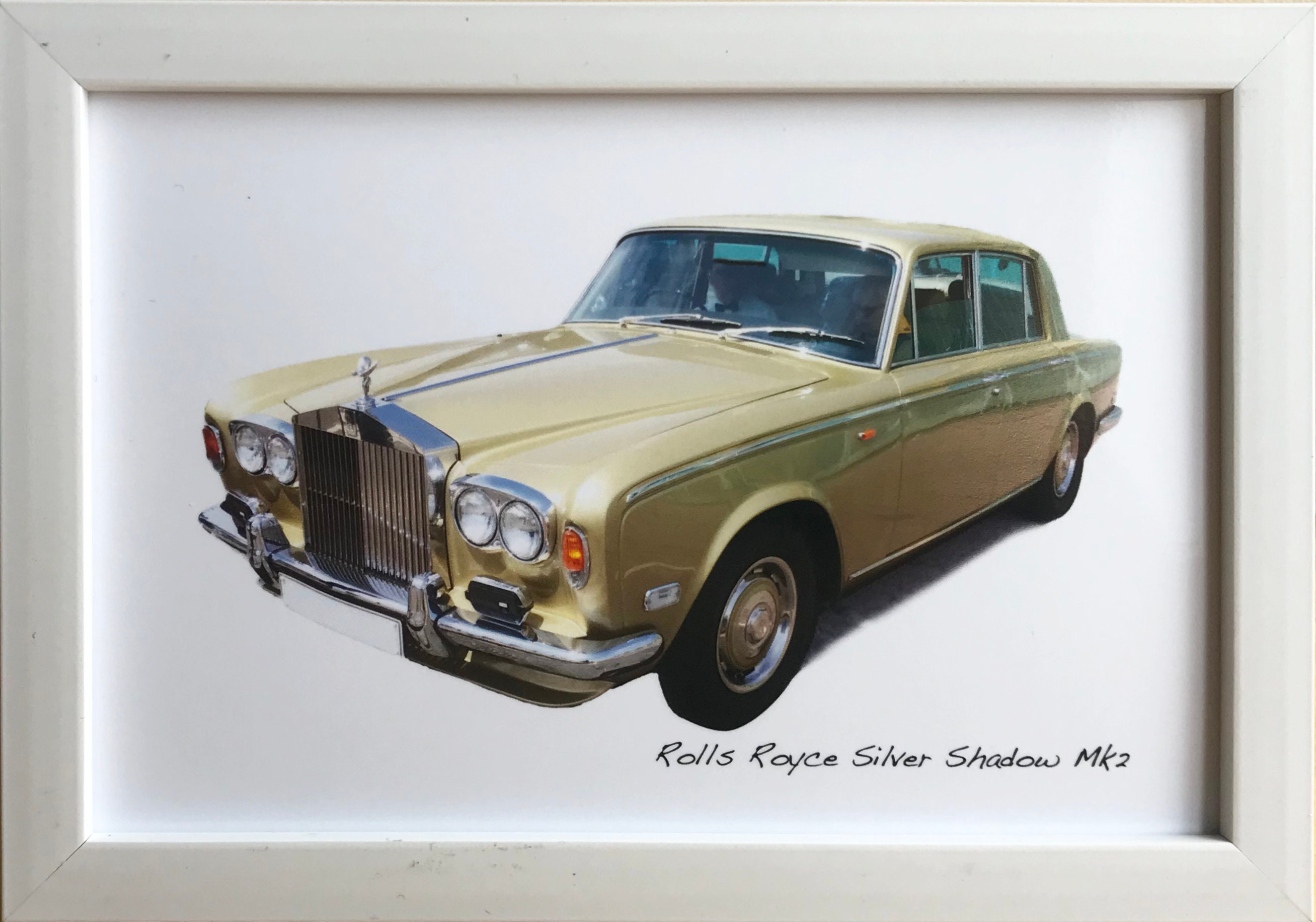 Rolls Royce Silver Shadow - Photograph (4 X 6in) in Either a Black or ...
