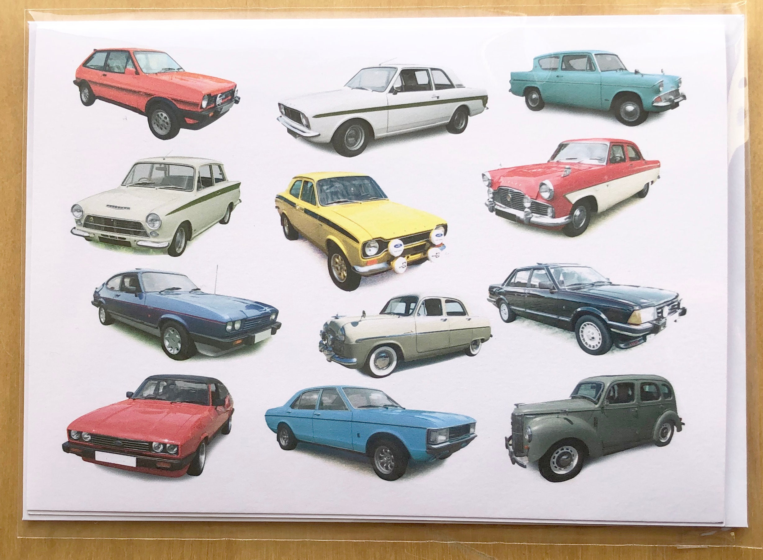 Ford Classic Cars 5 X 7in Happy Birthday Happy Anniversary - Etsy