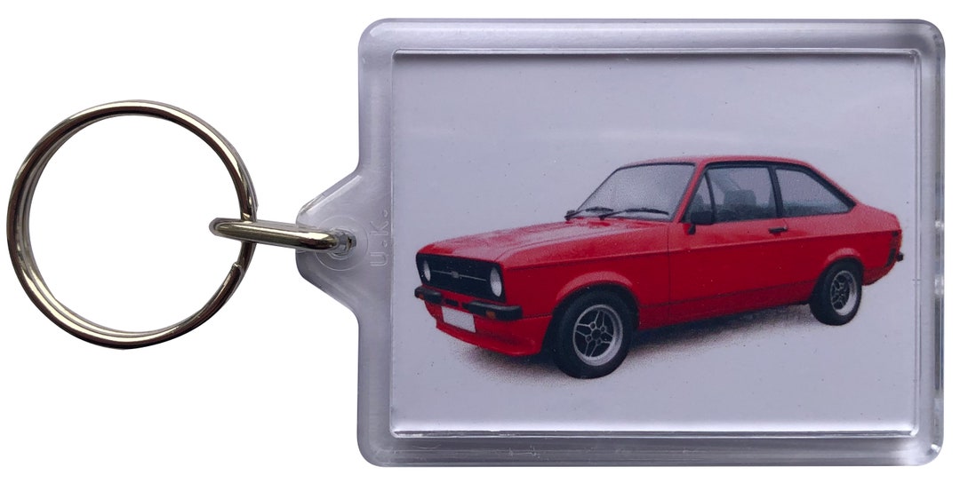 Ford Escort Mk2 1600 Sport 1980 Keyring With 50 X 35mm Insert Novelty ...