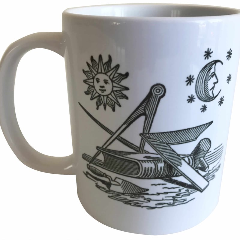 Masonic Ceramic Cup - Etsy UK
