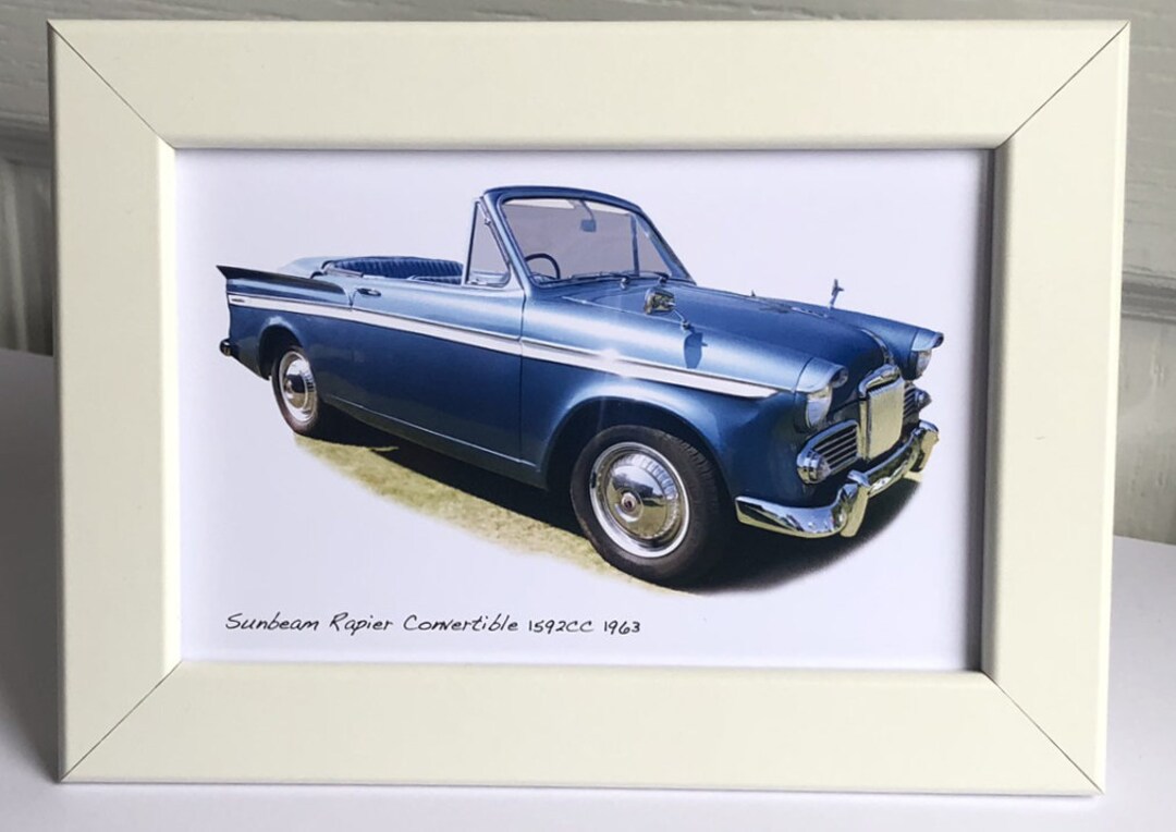 Sunbeam Rapier Convertible 1963 - Photograph (4 X 6in) in Either a ...