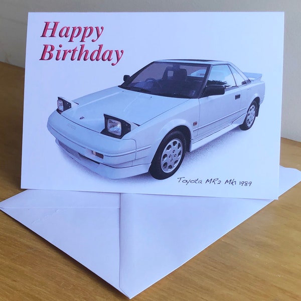 Toyota Birthday Card - Etsy