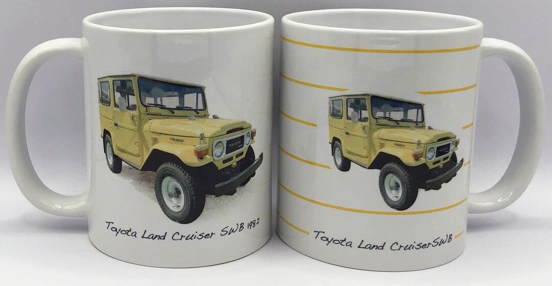 Toyota Land Cruiser SWB 1982 - 11oz Ceramic Mug - Single, Pair or Set ...