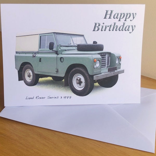 Land Rover Birthday Card - Etsy UK