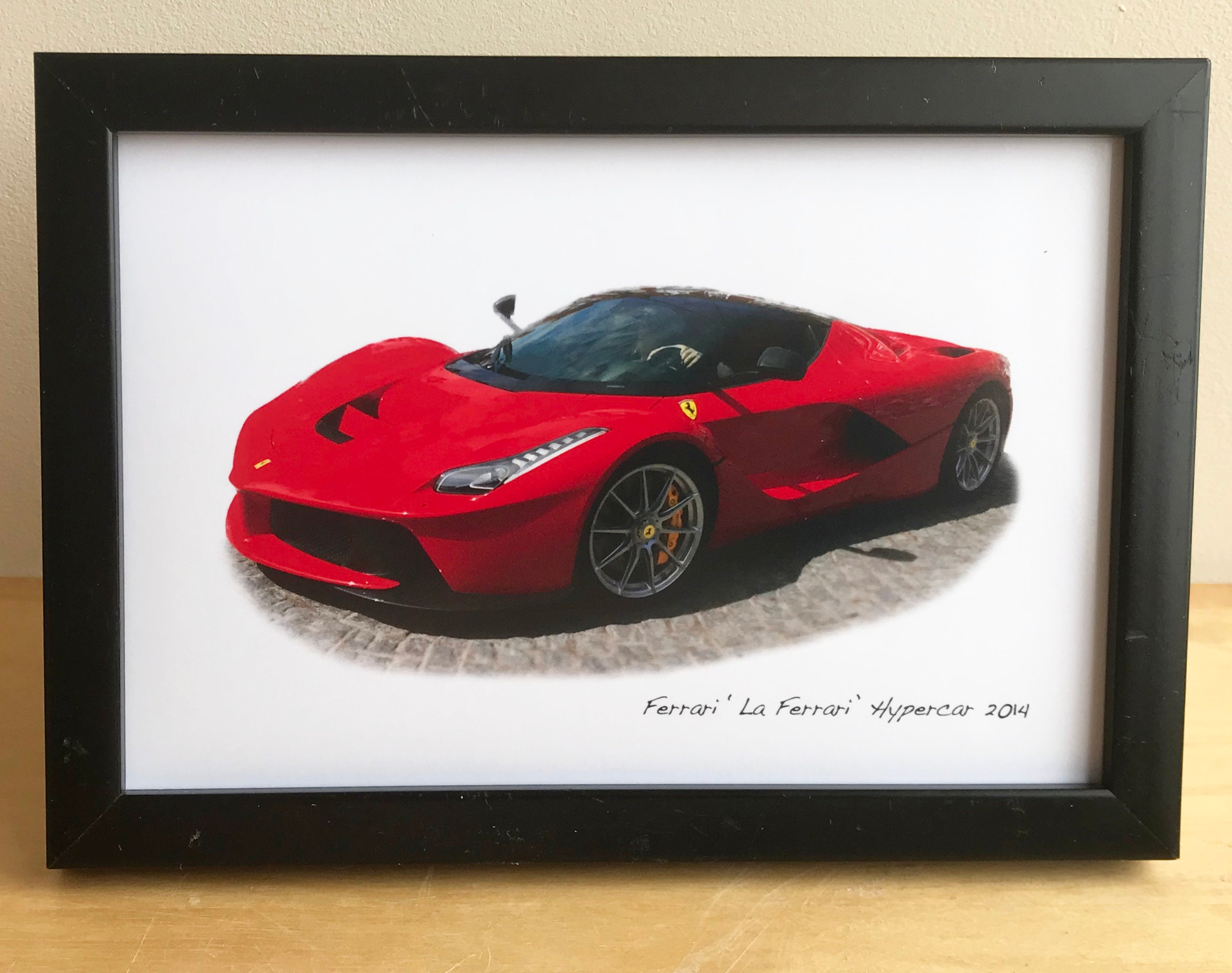 Ferrari 'la Ferrari' Hypercar 2014 - Photograph (4 X 6in) in Either a ...