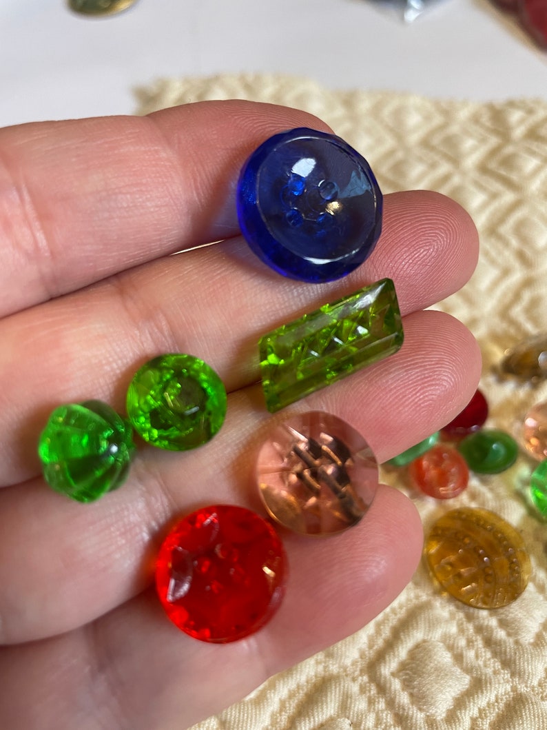 Lot of 20 Antique Glass Buttons - Etsy