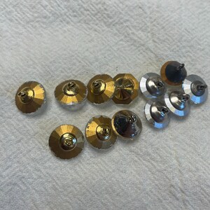 12 Crystal Drop Buttons - Etsy