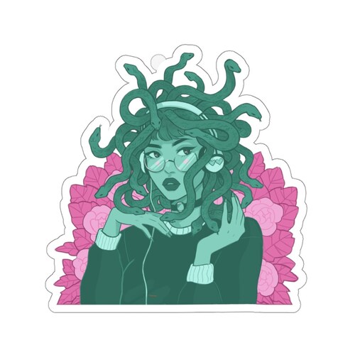 Holographic Medusa Sticker Vinyl Sticker Mythology Fantasy - Etsy