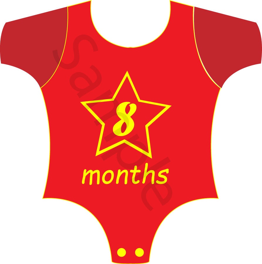 Baby-grow Clip-art Set various Colors in High Quality PNG - Etsy