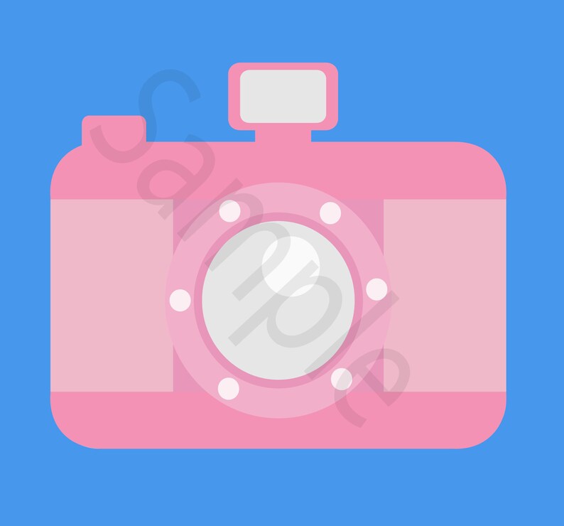Pastel Cameras Clip-art Set in a PNG Format. Personal & Small - Etsy