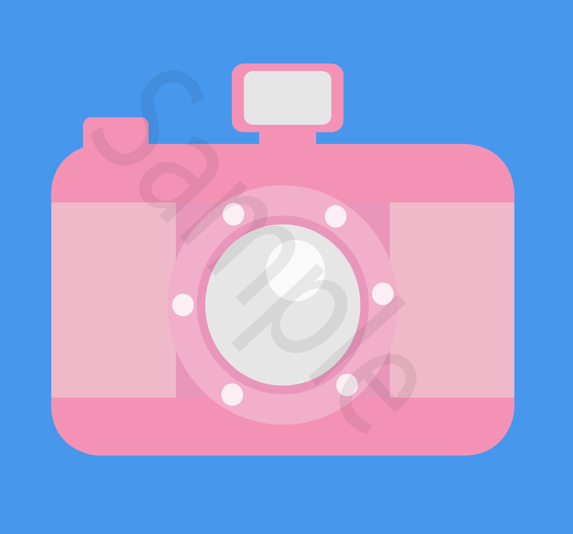Pastel Cameras Clip-art Set in a PNG Format. Personal & Small ...