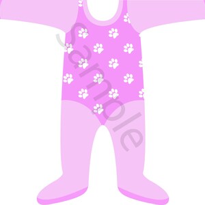 Baby-grow Clip-art Set various Colors in High Quality PNG - Etsy Canada