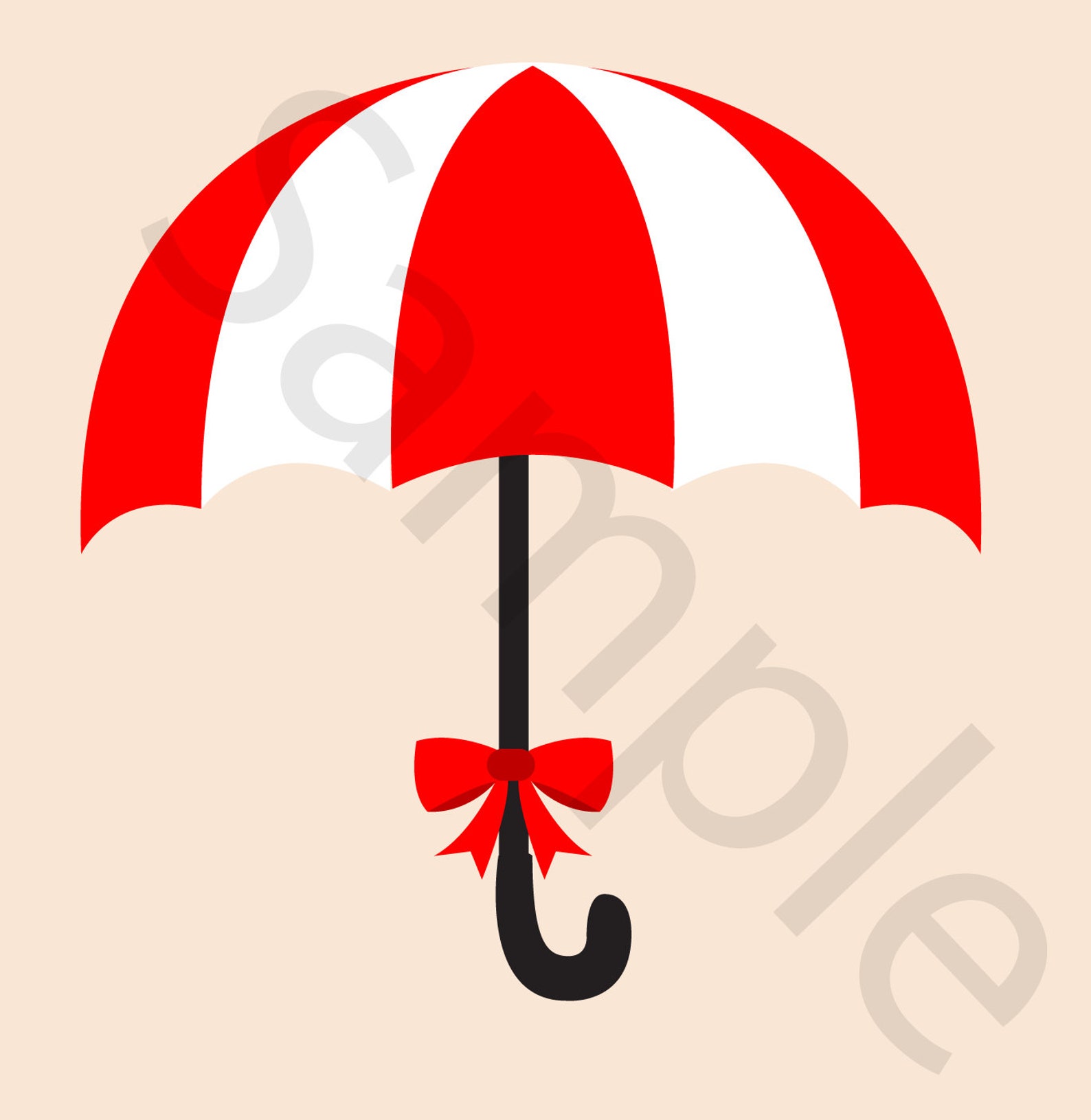 Rainbow Umbrellas Clip-art Set in a PNG 300ppi Format. - Etsy India
