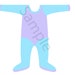 Baby-grow Clip-art Set various Colors in High Quality PNG - Etsy Canada