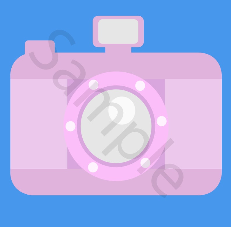 Pastel Cameras Clip-art Set in a PNG Format. Personal & Small - Etsy