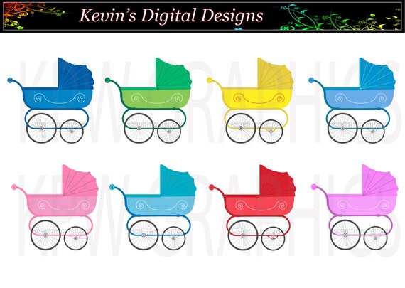 Baby Stroller Clip Art