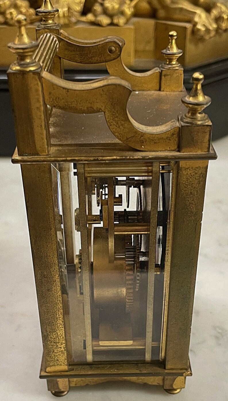 19th Century Brass Boston Clock Company Carriage Clock - Etsy