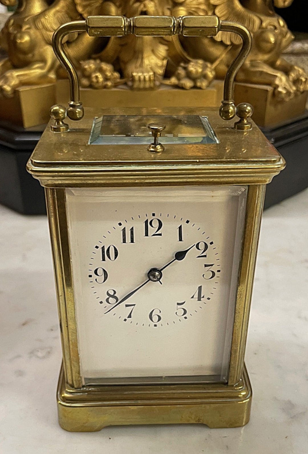 19th Century French Harris & Harrington Brass Repeater Carriage Clock ...