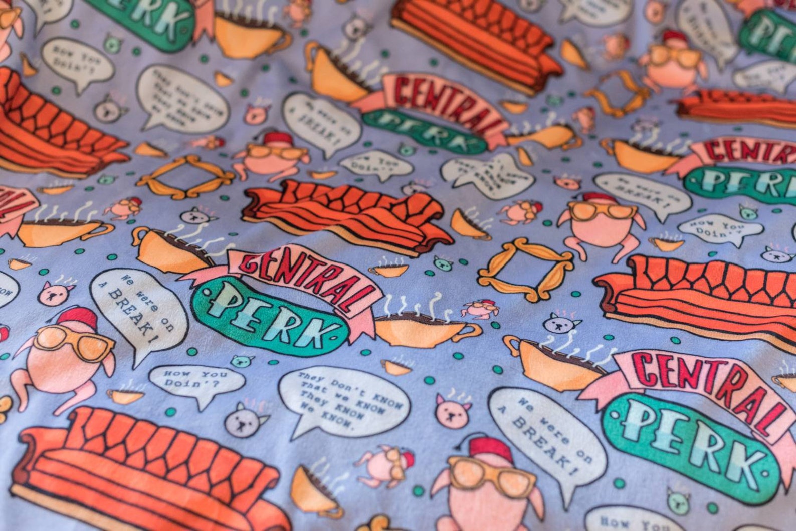 Friends TV Show Throw Blanket Adult Friends Blanket Cozy Minky Throw ...