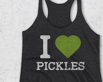 Pickle Squad Tank Tops for Women - Gifts for Pickle Addicts - Racerback ...