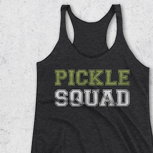 Pickle Squad Tank Tops for Women - Gifts for Pickle Addicts - Racerback ...