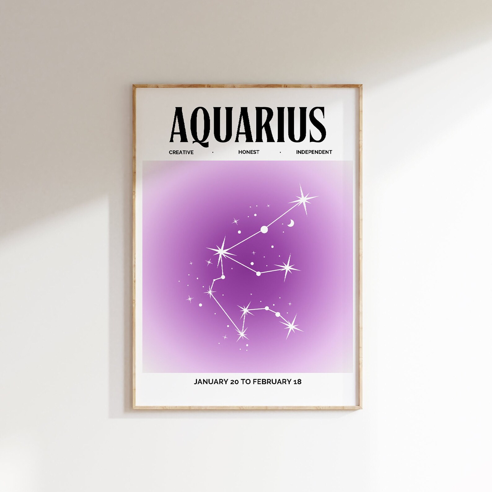 Set of 12 Zodiac Sign Poster Bundle, Zodiac Picture, Astrology Poster ...
