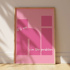 Anti-hero Taylor Swift I'm the Problem Poster Song Lyric, Taylor ...
