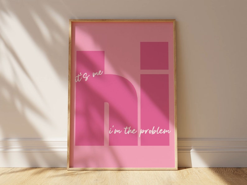 Anti-hero Taylor Swift I'm the Problem Poster Song Lyric, Taylor ...