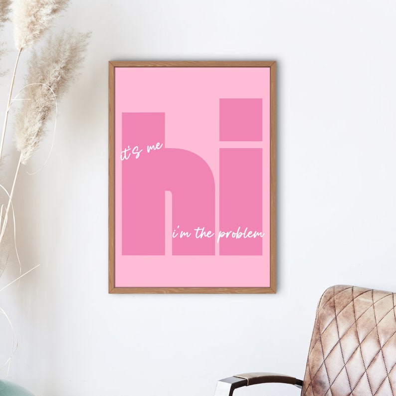 Anti-hero Taylor Swift I'm the Problem Poster Song Lyric, Taylor ...