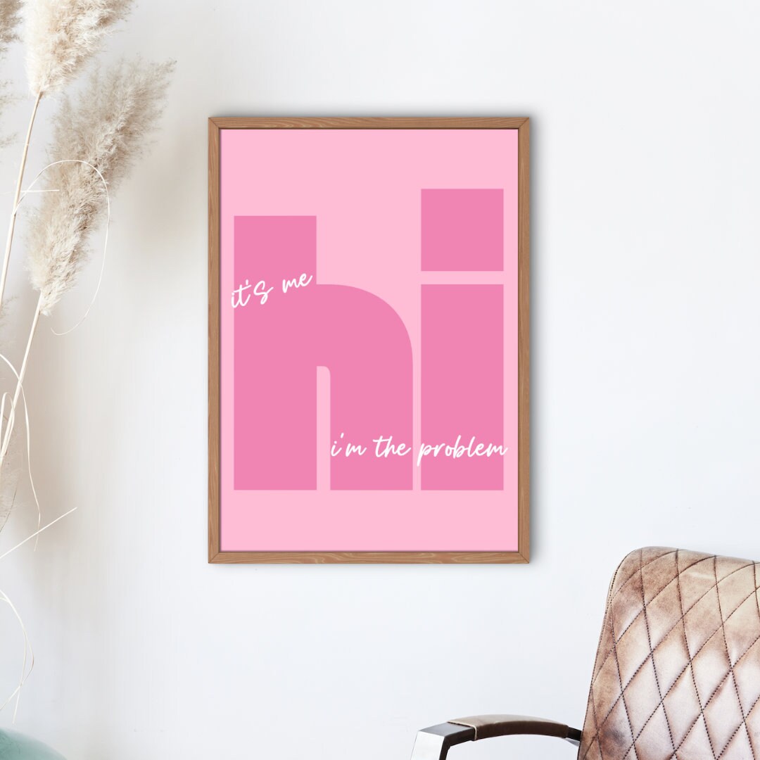 Anti-hero Taylor Swift I'm the Problem Poster Song Lyric, Taylor ...