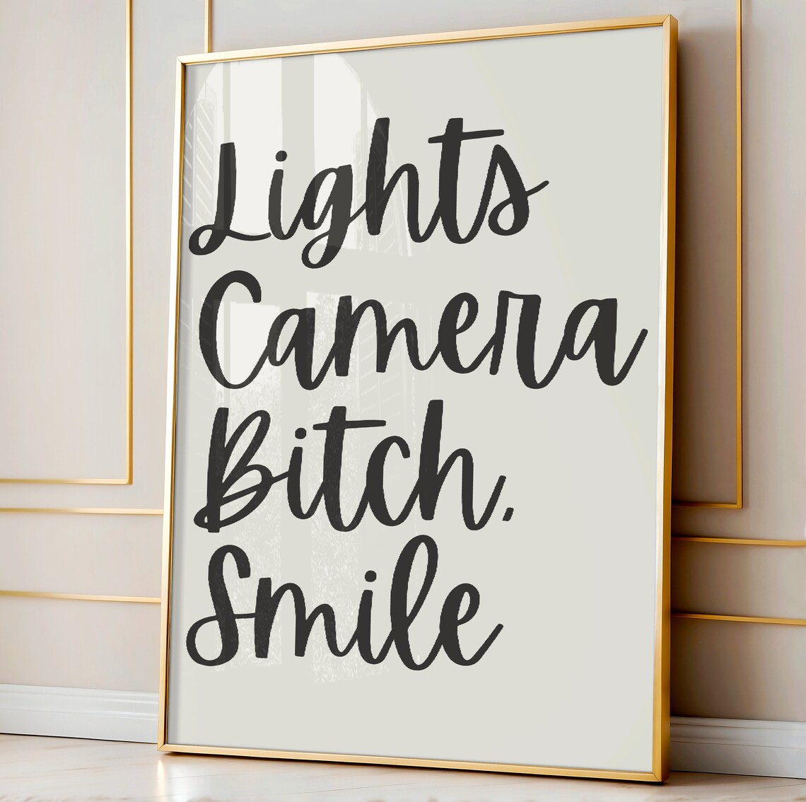 Lights Camera Smile, Digital Wall Print, TTPD Print, Swiftie Instant ...
