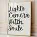 Lights Camera Smile, Digital Wall Print, TTPD Print, Swiftie Instant Download, the Tortured ...