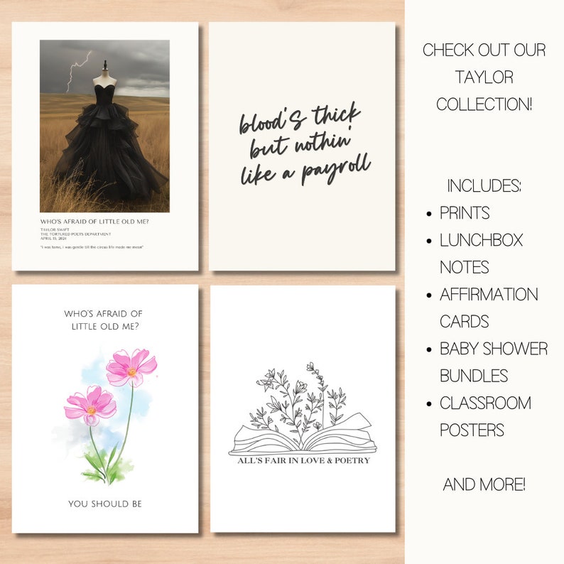 The Albatross Print, Taylor Swift Wall Art Poster, Song Lyrics Bridge ...