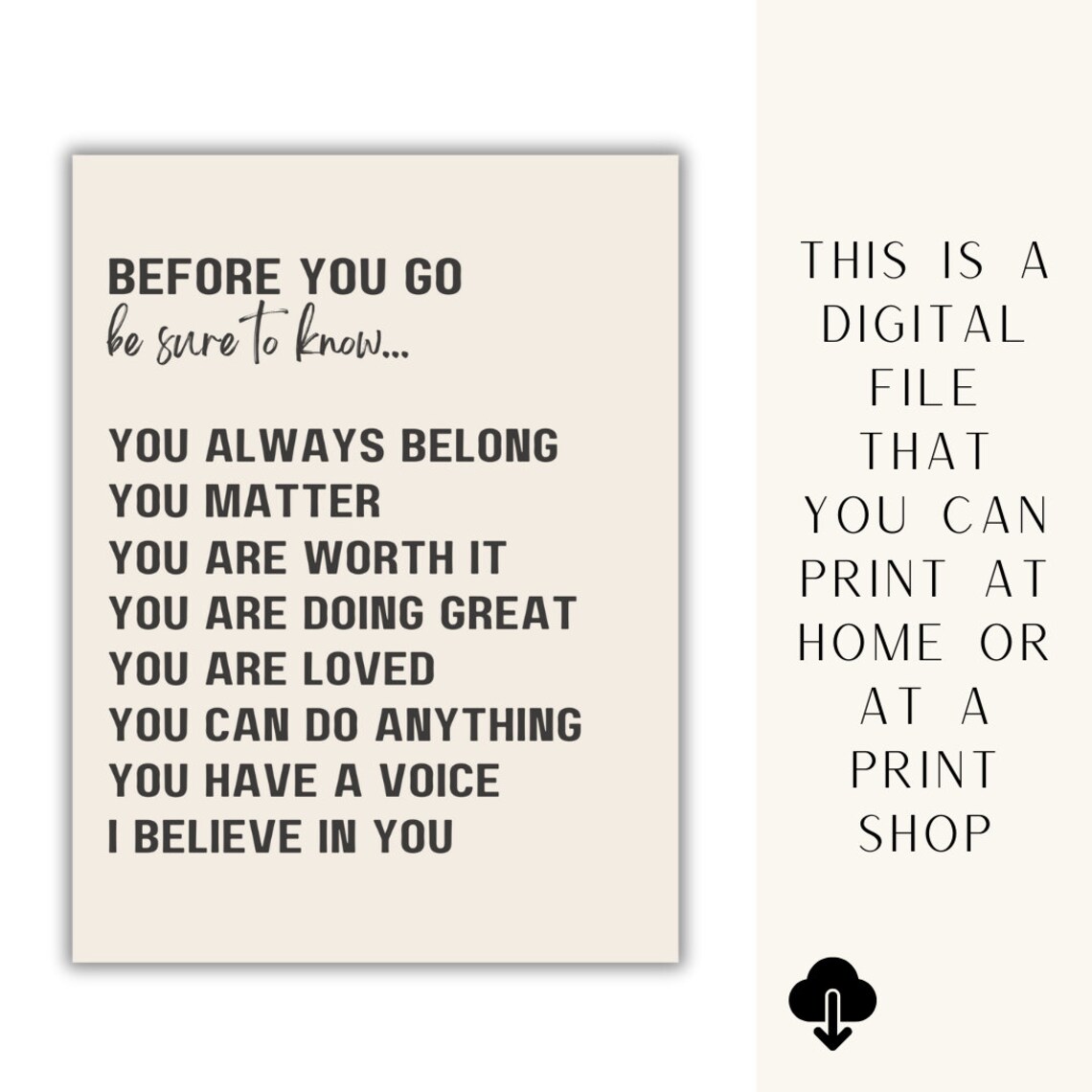 Affirmation Wall Art for Kids, Inspirational Classroom Decor, Kids Room ...