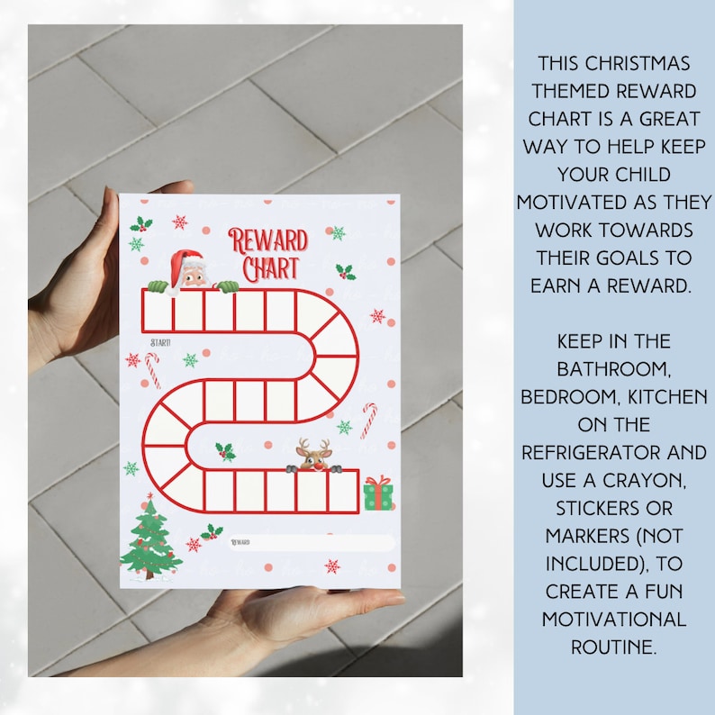 Printable Christmas Chart Christmas Behavior Chart Holiday - Etsy