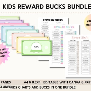Editable Mom Reward System Mom Bucks How to Earn Mom - Etsy