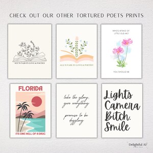 Lights Camera Smile, Digital Wall Print, TTPD Print, Swiftie Instant ...