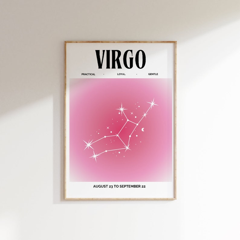 Set of 12 Zodiac Sign Poster Bundle, Zodiac Picture, Astrology Poster ...