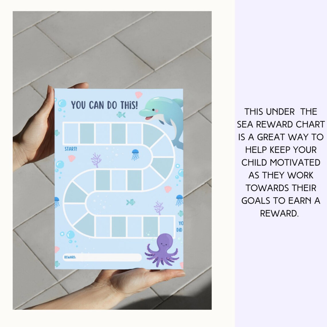 Printable Under the Sea Reward Chart, Ocean Behavior Chart, Daily Chore ...