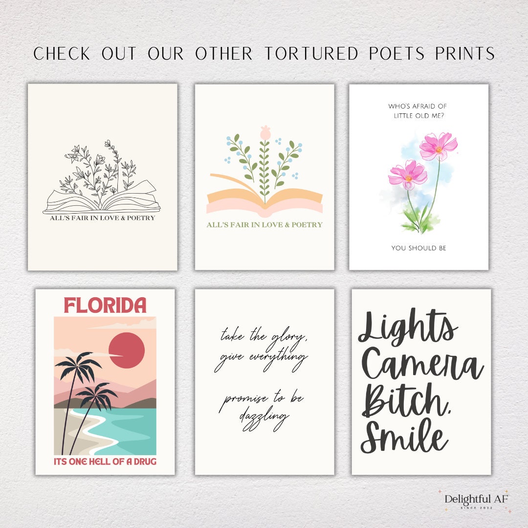 Florida Wall Art, Digital Wall Print, TTPD Print, Swiftie Instant ...