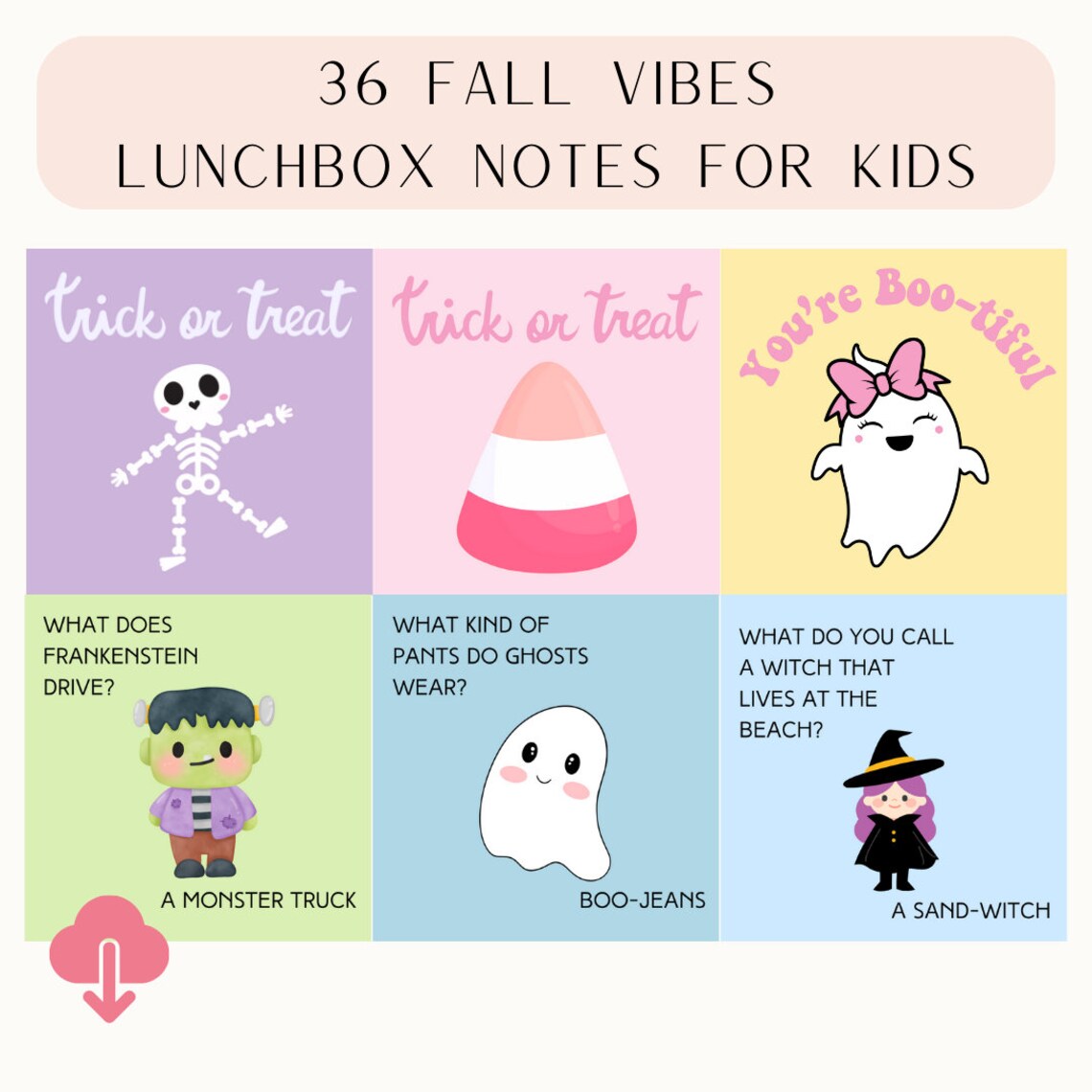 Printable Lunch Notes, Lunch Box Jokes, Back to School, Lunch Notes ...