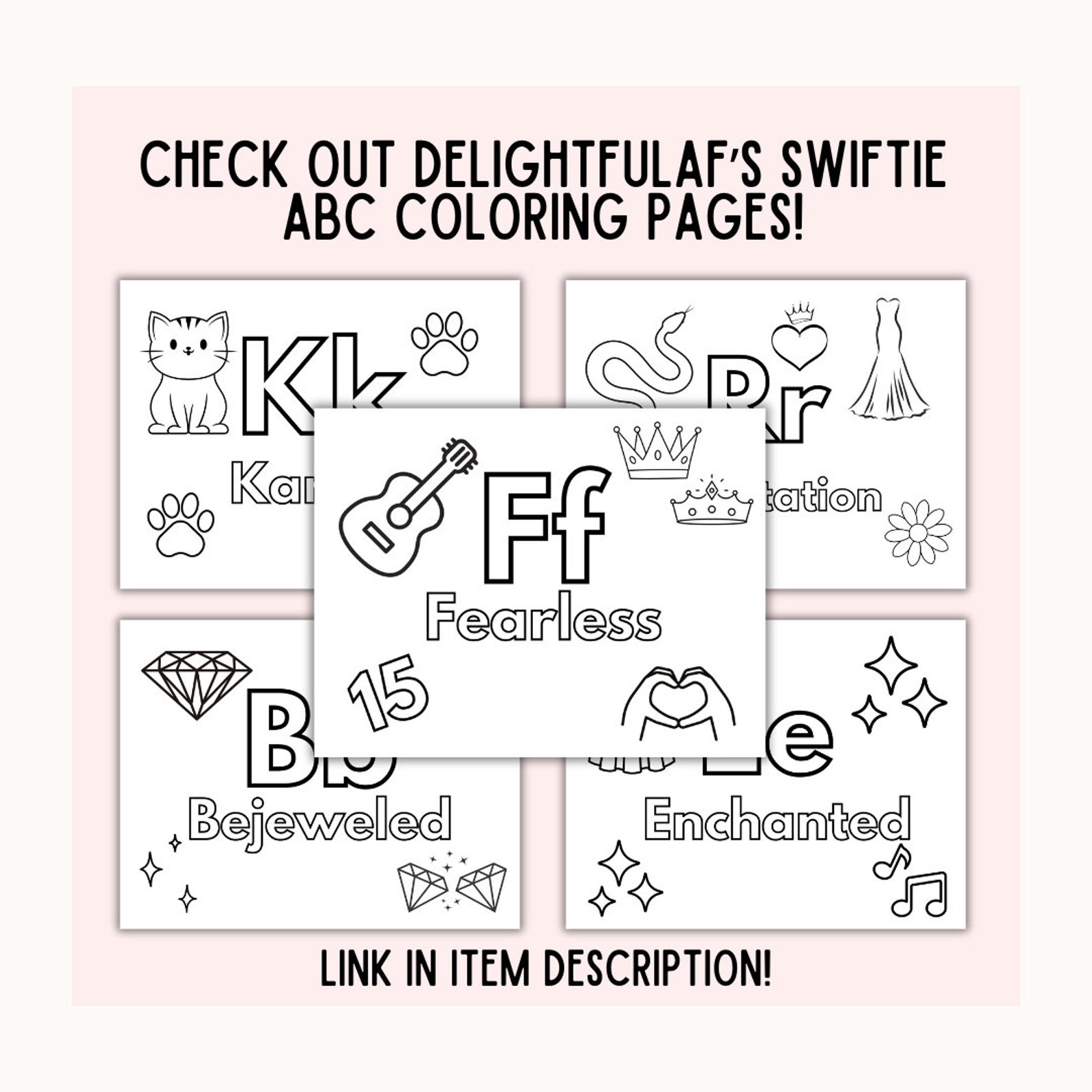 Swiftie Abcs, Alphabet Nursery Print, Taylor Swift Themed Nursery Wall ...