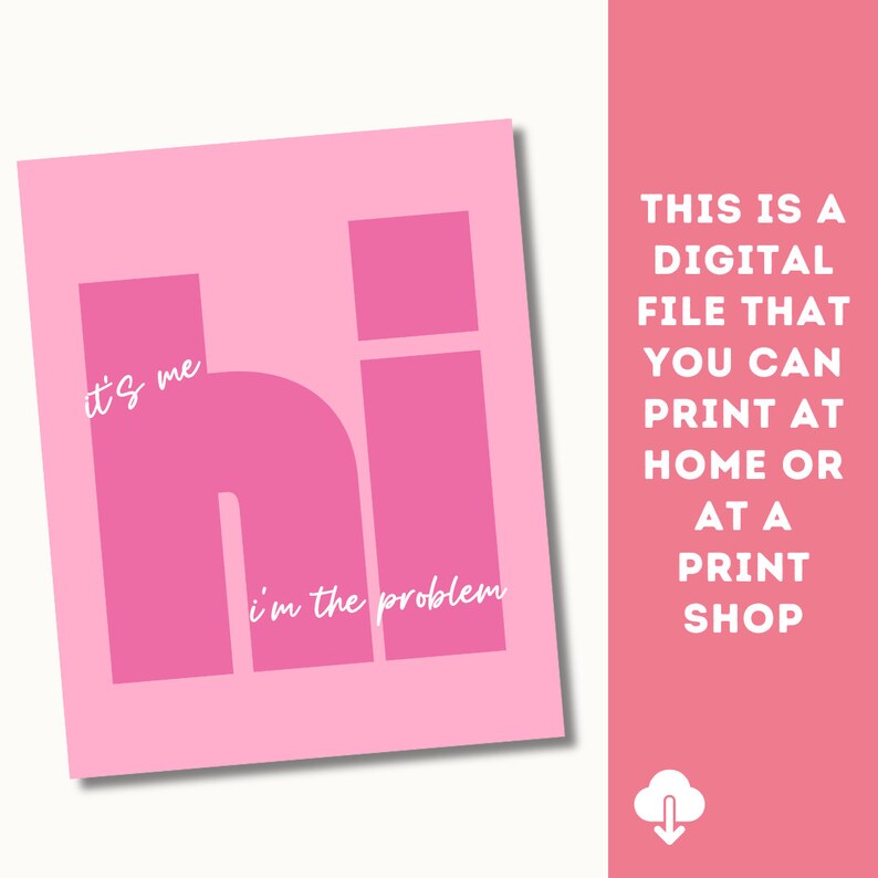 Anti-hero Taylor Swift I'm the Problem Poster Song Lyric, Taylor ...
