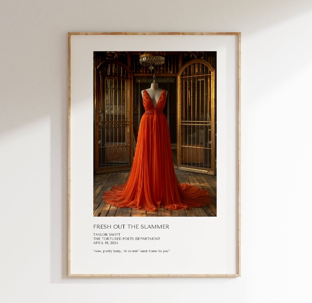 Fresh Out the Slammer, Swift Wall Art, Digital Wall Print, TTPD Print ...