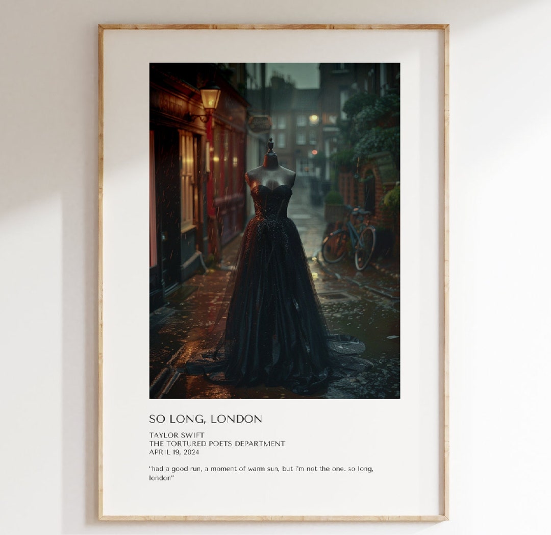 So Long London, Swift Wall Art, Digital Wall Print, TTPD Print, Swiftie ...