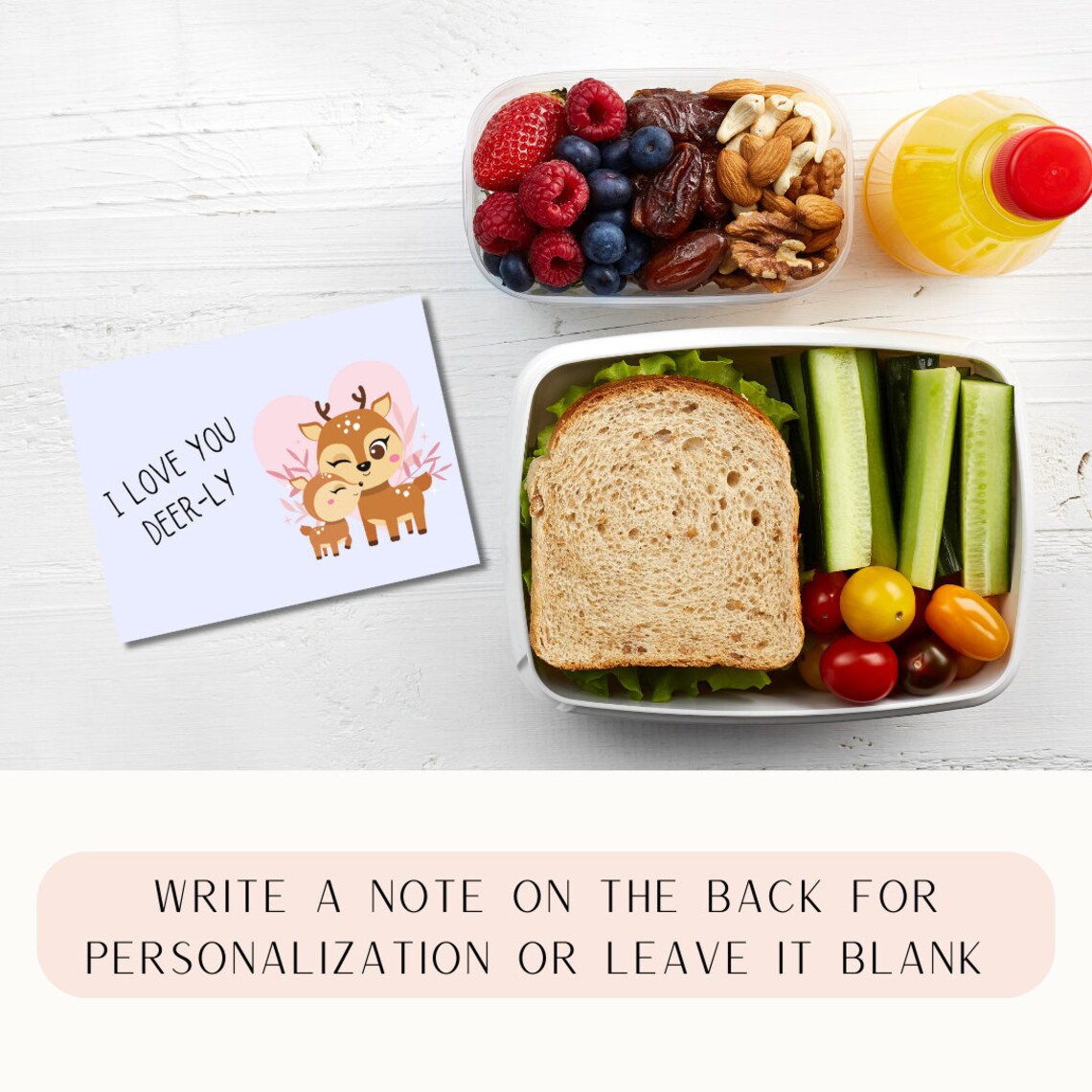 Lunch Box Notes for Kids, Lunchbox Notes for Christmas, Positive ...