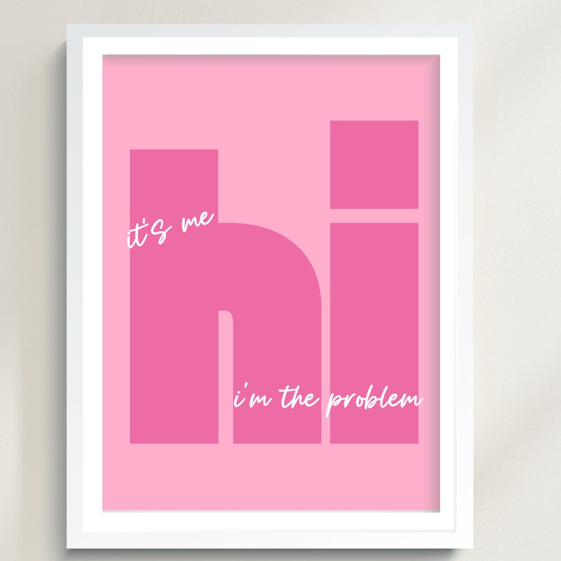 Anti-hero Taylor Swift I'm the Problem Poster Song Lyric, Taylor ...