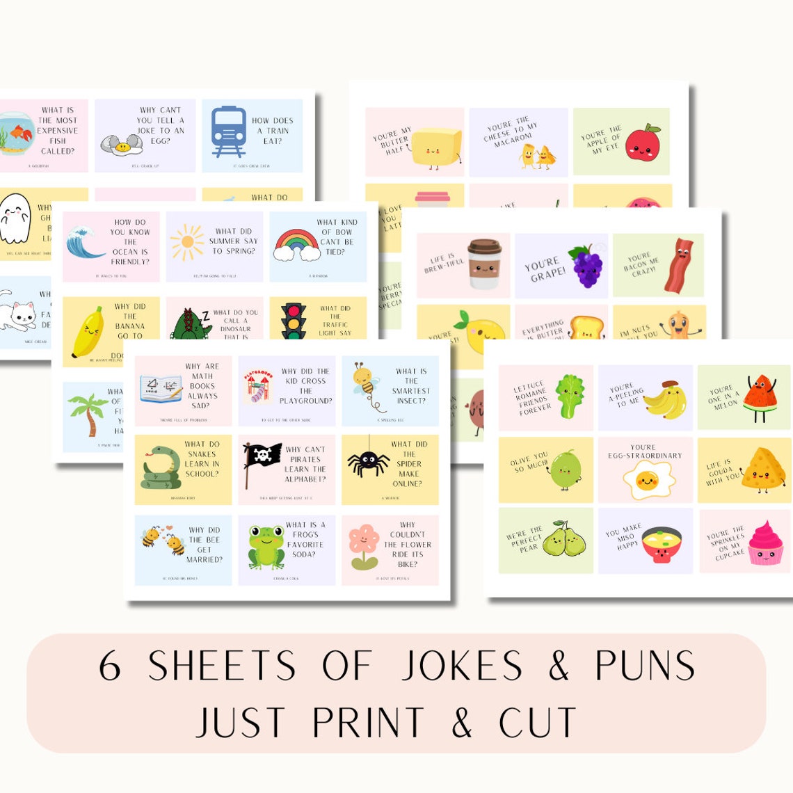 Lunchbox Jokes Printable, Lunch Box Notes, Puns for Kids, Lunchbox ...