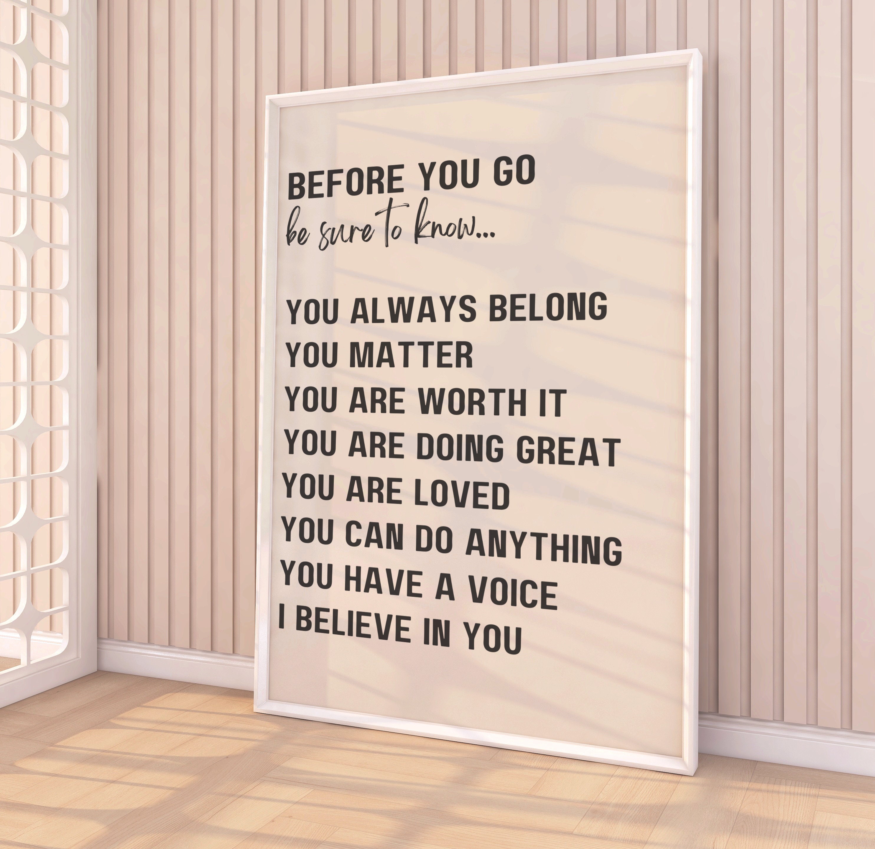 Affirmation Wall Art for Kids, Inspirational Classroom Decor, Kids Room ...