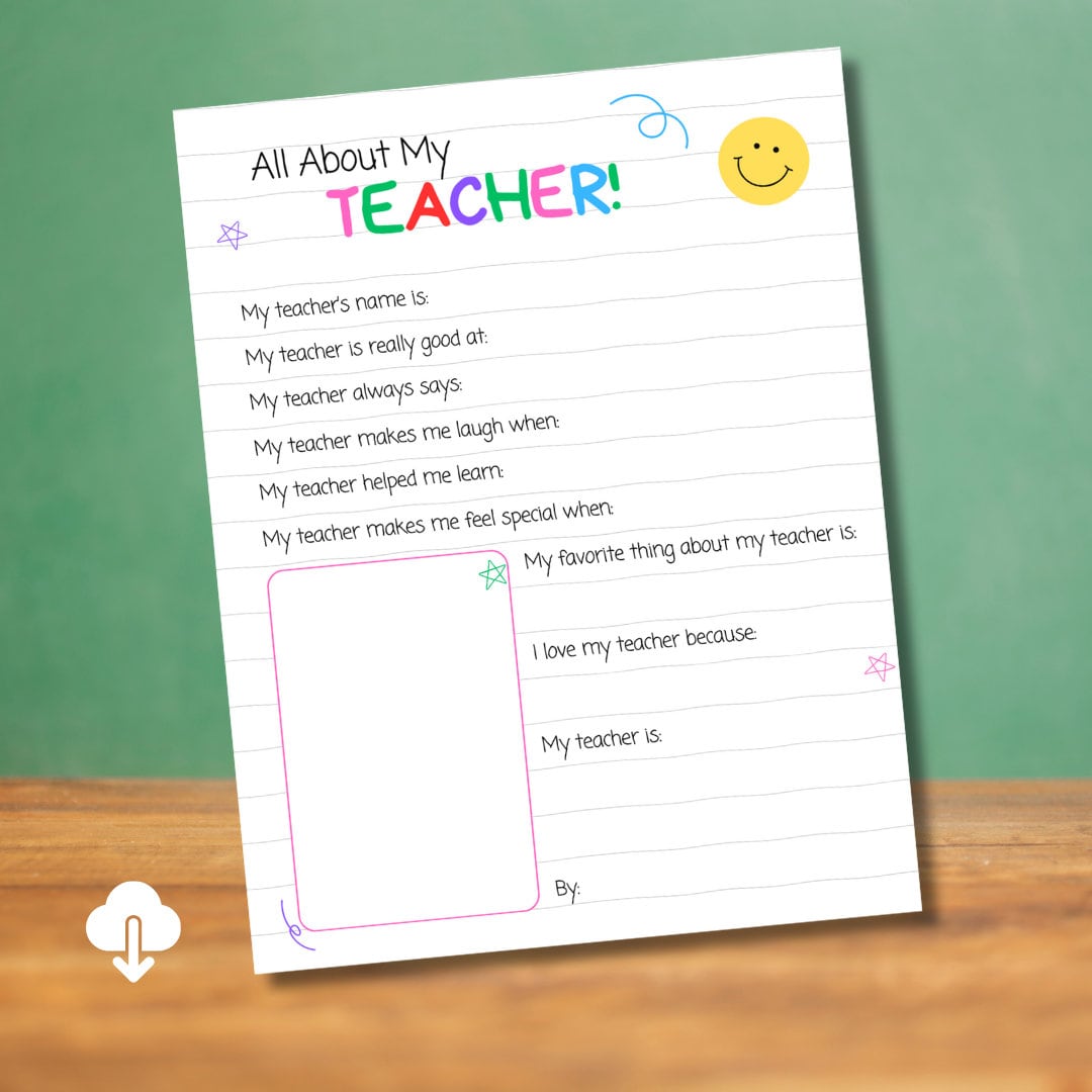Teacher Appreciation Week Printable Teacher Appreciation Gift Thank You ...